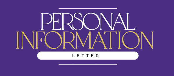 Personal Information Letter – Burch Consulting Group